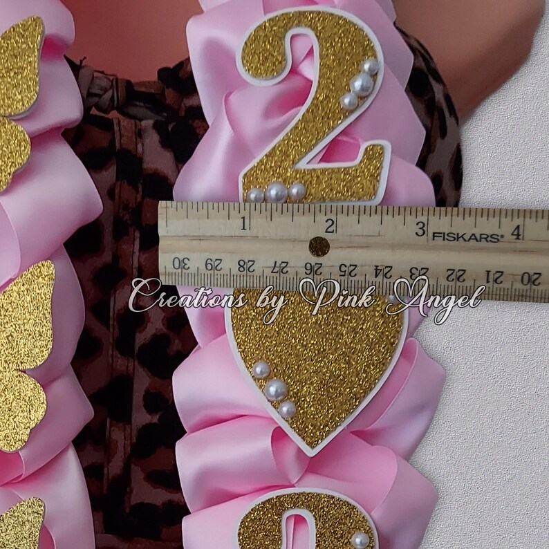 Coquette Graduation Lei Class of 2026, Thick Ribbon Lei With Pearl Bows ...