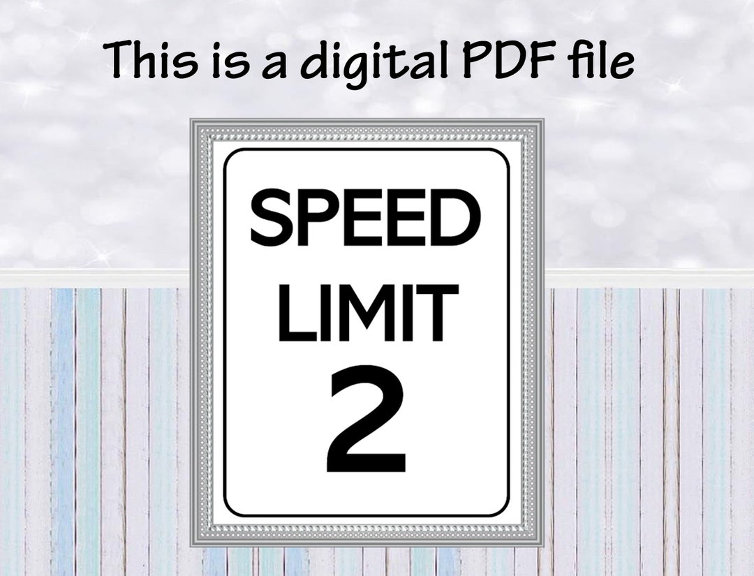 Speed Limit 2 Two Fast Race Car Birthday PDF DIGITAL DOWNLOAD - Etsy
