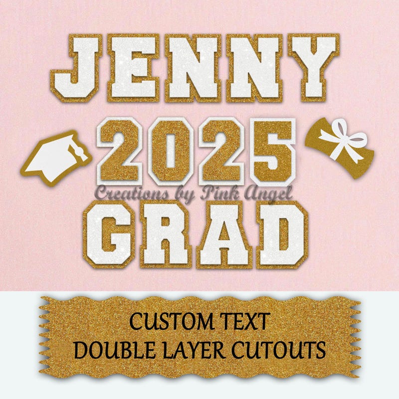 2025 Cutout Glitter Paper - Etsy