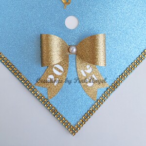 Graduation Cap Topper With Bow for Class of 2025 Graduation, Baby Blue ...