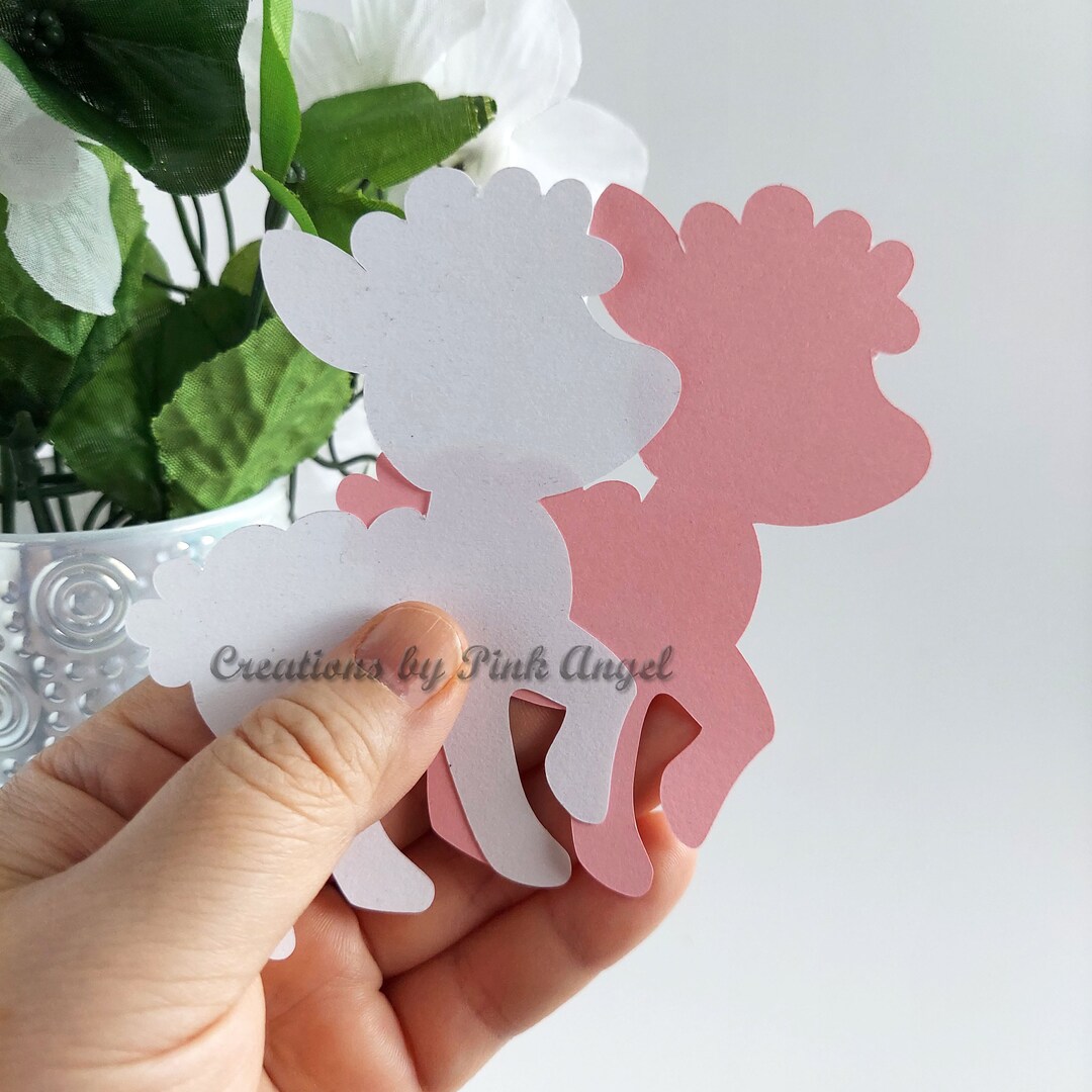 Little Baby Lamb Paper Cutouts Baby Shower, or Birthday Party ...