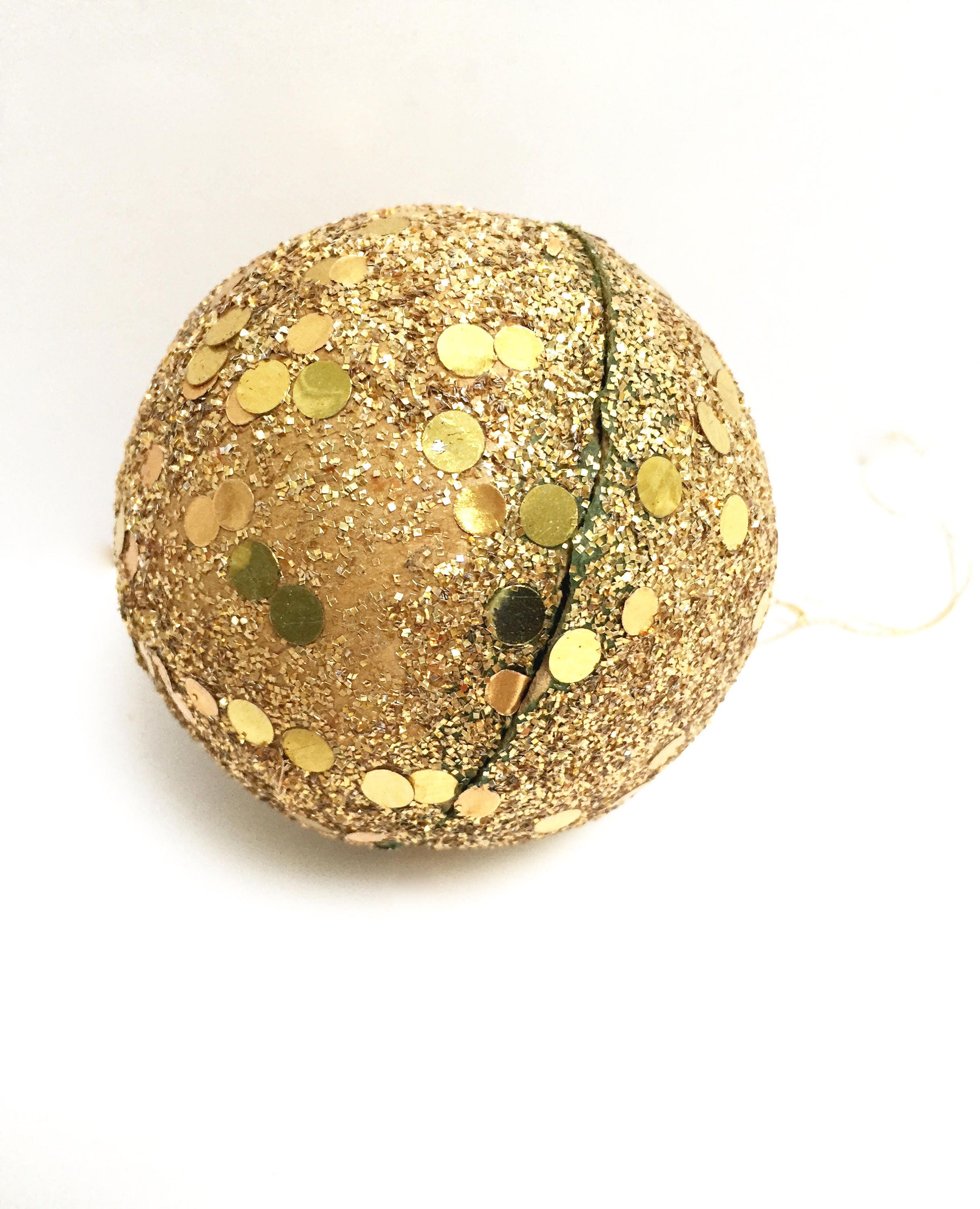 Gold Glitter Ball Ornaments, Set of 8 | Spangle Decoratel | Spot-lite ...