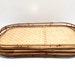 Vintage Woven Bamboo Trays | Set of 4 | Wicker Rattan Trays | Vanity ...