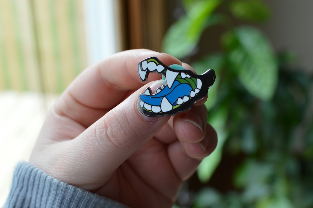Blue and Green Maw Hard Enamel Pin LAST CHANCE - Etsy