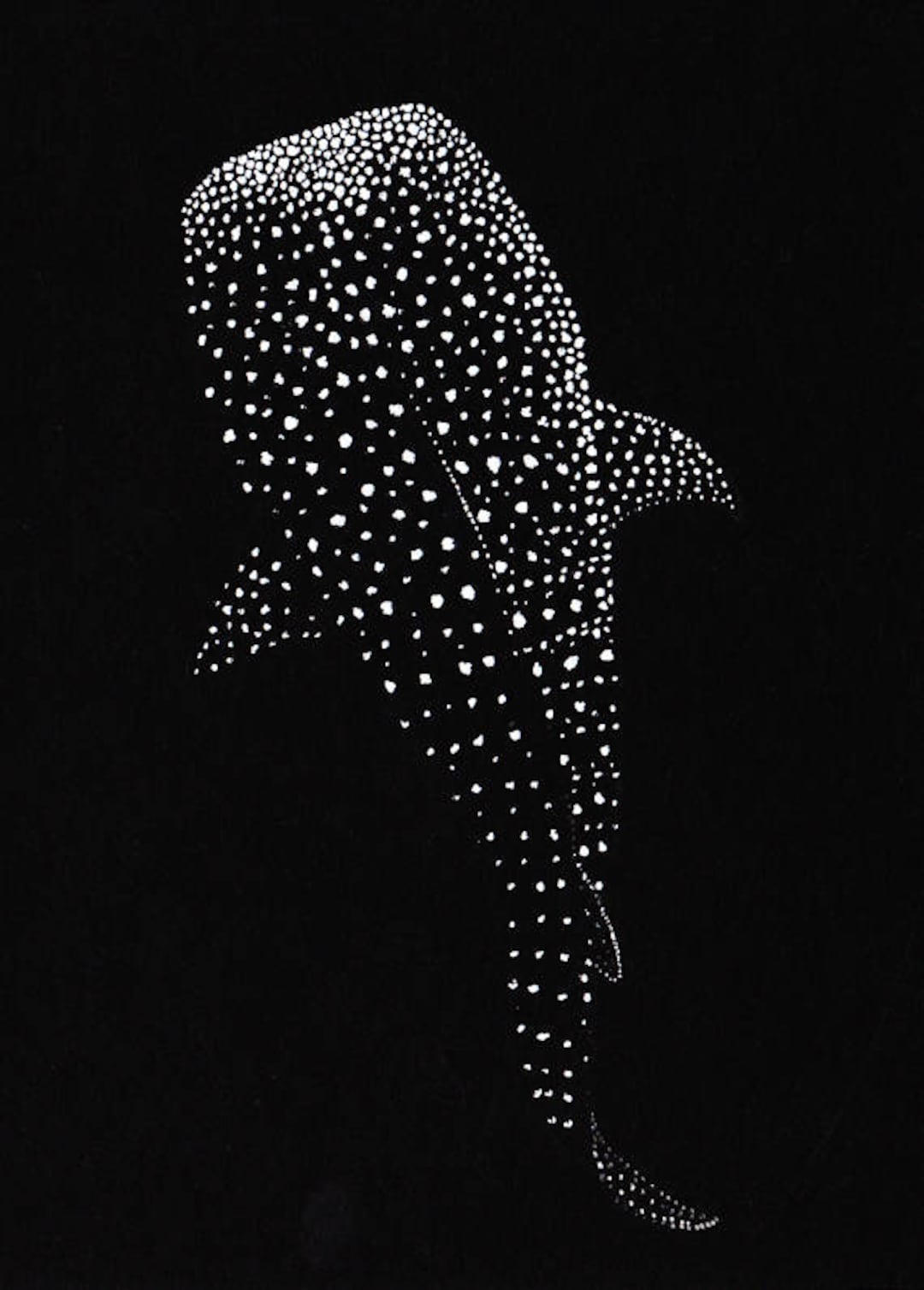 Fine Art Print of Pointillism Illustration: Whale Shark by Christie A ...