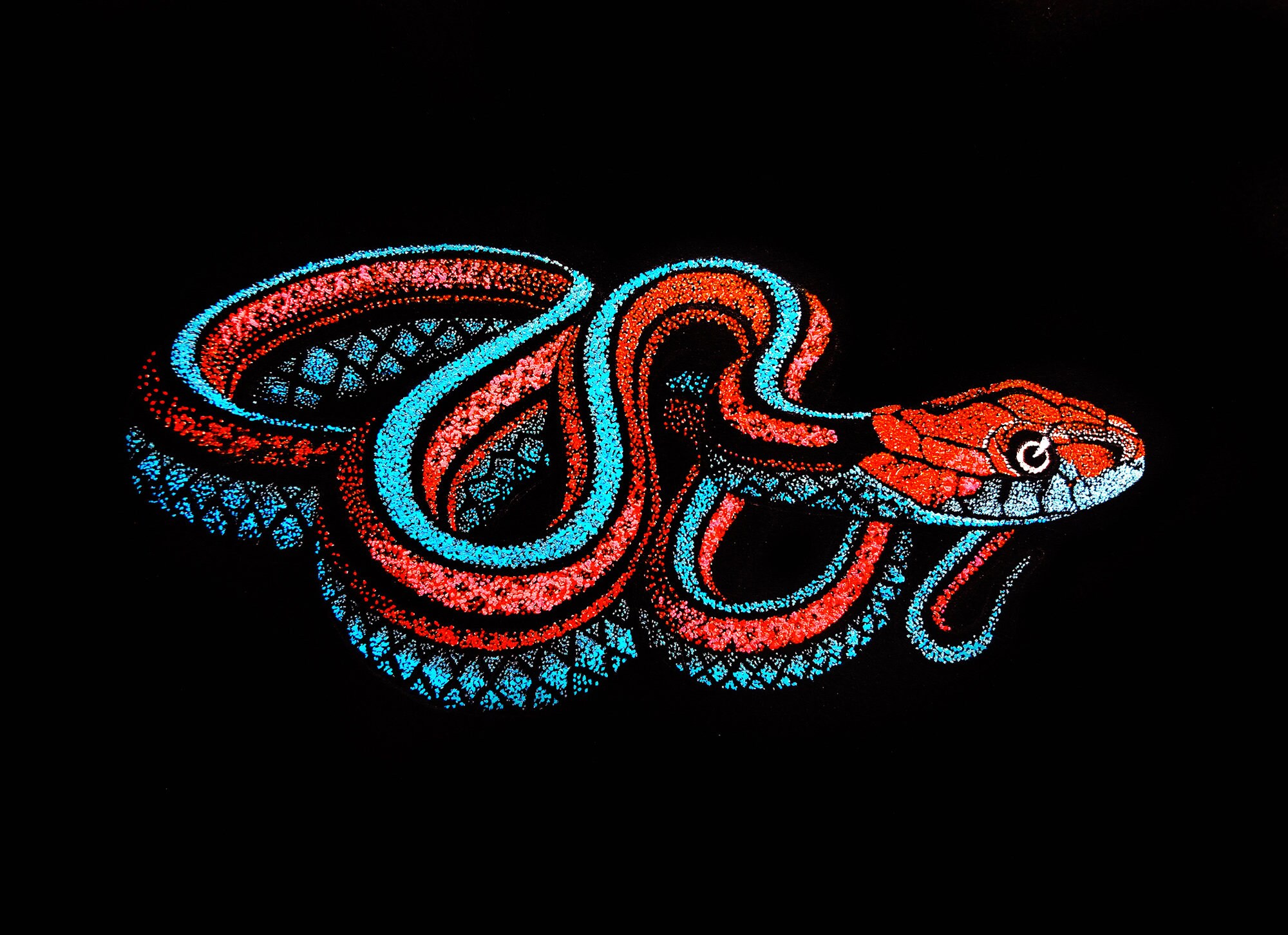 Fine Art Print of Pointillism Illustration: San Francisco - Etsy