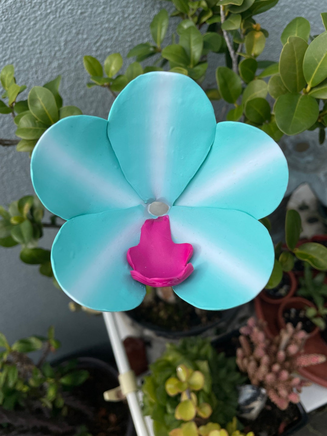 Pale Green and Pink Orchid Flower Hummingbird Feeder for Patio or Garden - Etsy