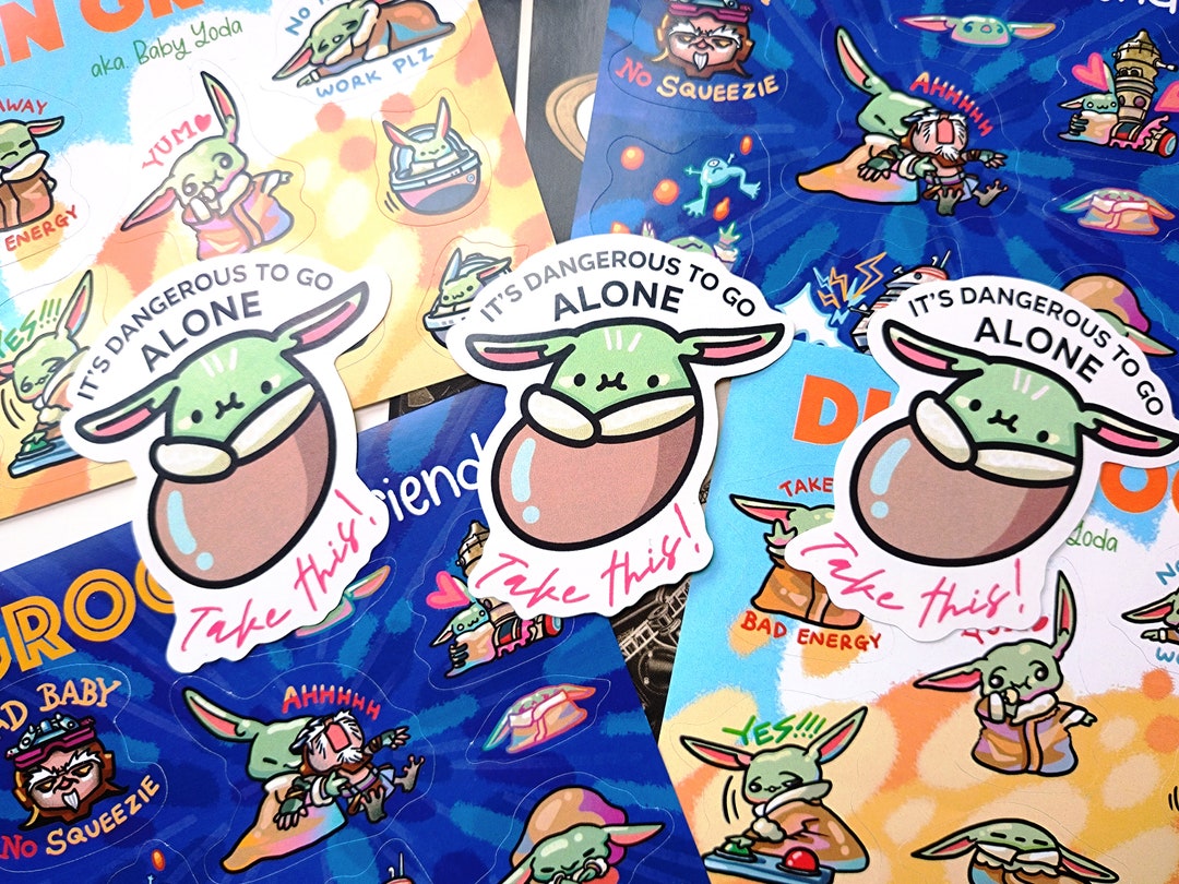 Grogu Stickers & Cards the Mandalorian - Etsy