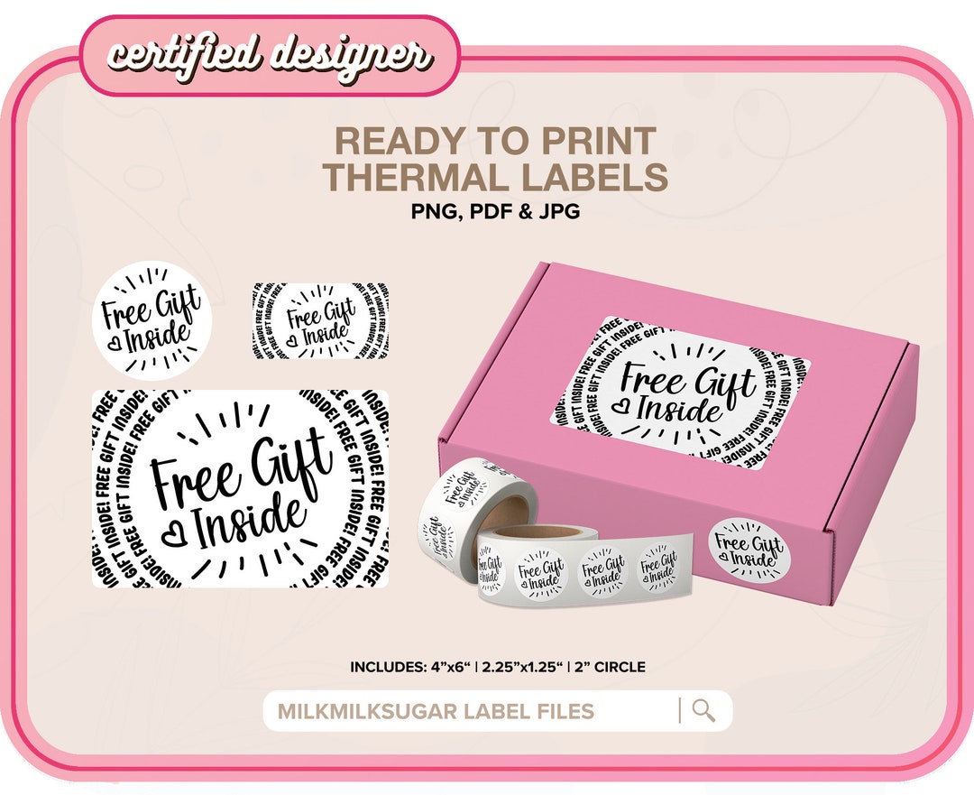 FREE GIFT INSIDE Thermal Printer Labels for Rollo, Munbyn or Epson, Box ...