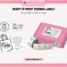 THANK YOU Thermal Printer Labels for Rollo, Munbyn or Epson, Box Labels ...
