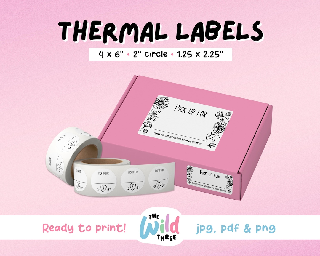 PICK UP FOR Thermal Printer Labels for Rollo, Munbyn or Epson, Box ...