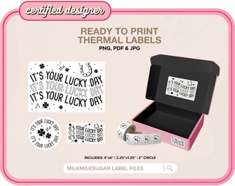 THANK YOU Thermal Printer Labels for Rollo, Munbyn or Epson, Box Labels ...