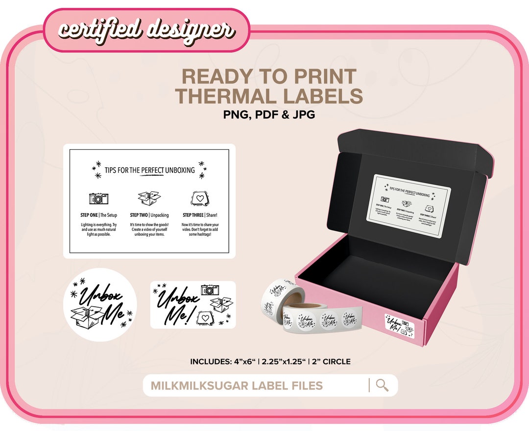UNBOXING TIPS Thermal Printer Labels for Rollo, Munbyn or Epson, Box ...