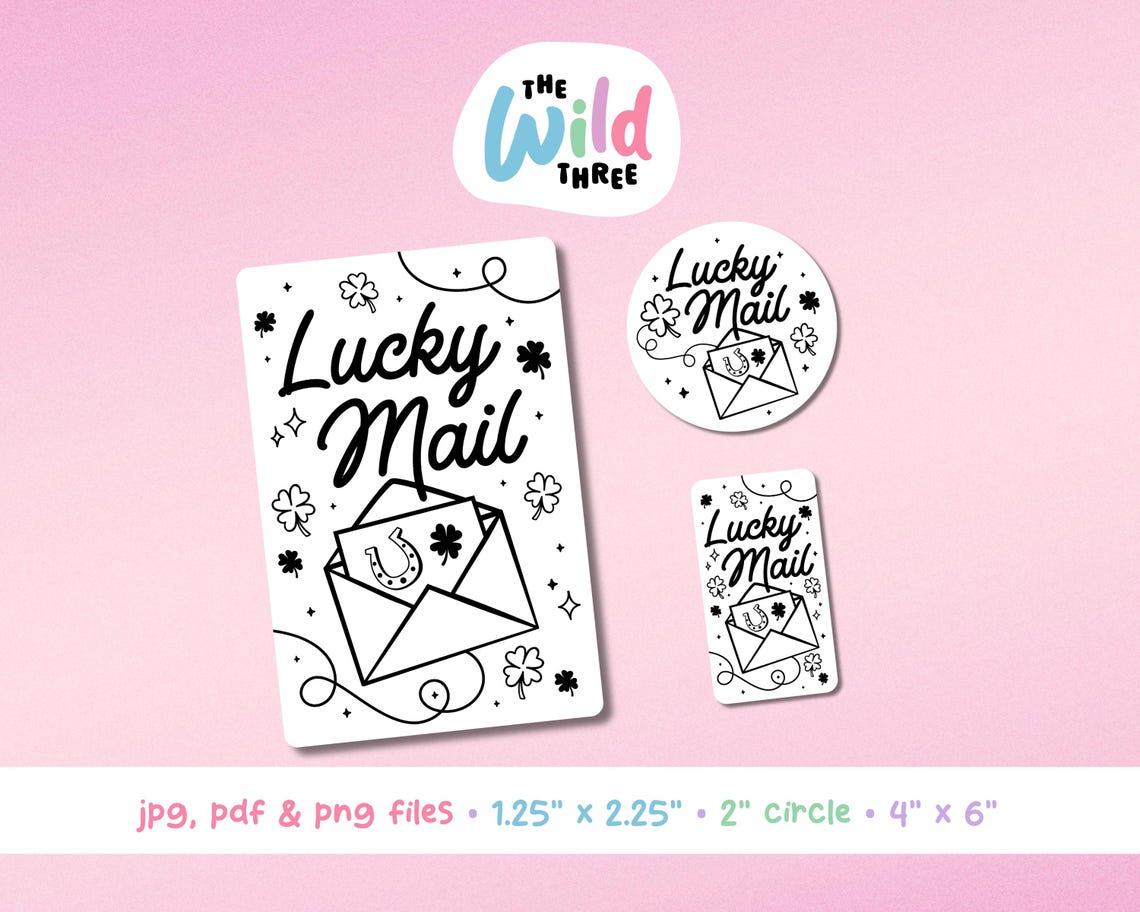 LUCKY MAIL Thermal Printer Labels for Rollo, Munbyn or Epson, Box ...