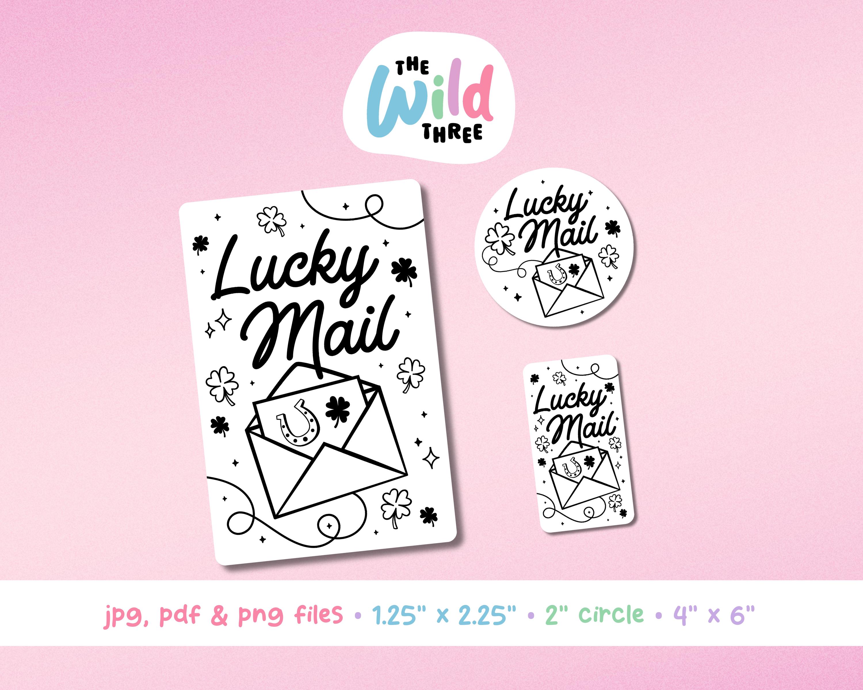 LUCKY MAIL Thermal Printer Labels for Rollo, Munbyn or Epson, Box ...