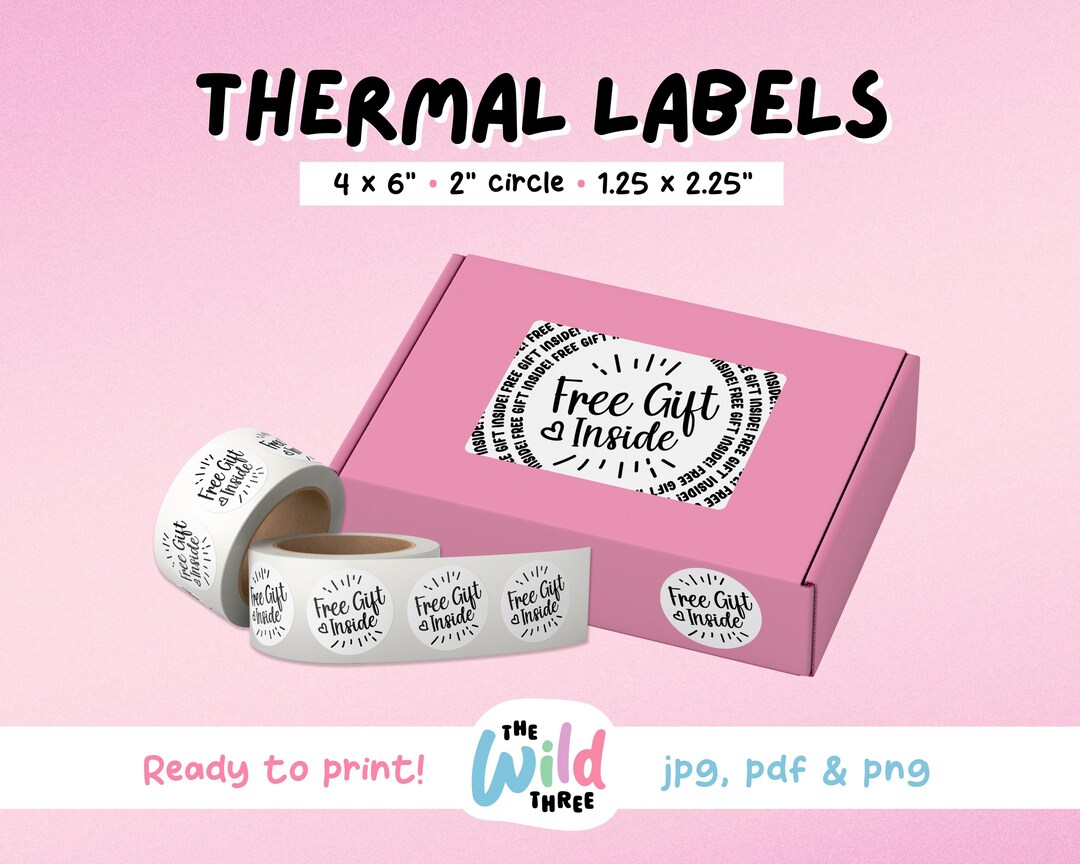 FREE GIFT INSIDE Thermal Printer Labels for Rollo, Munbyn or Epson, Box ...