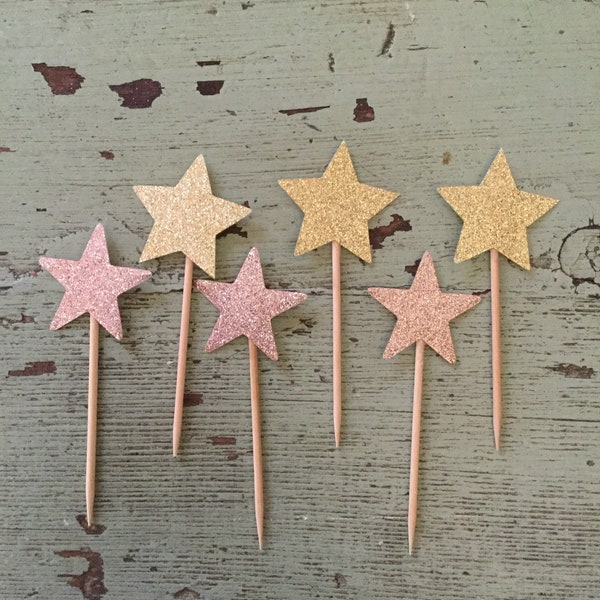 Star Cupcake Toppers - Etsy