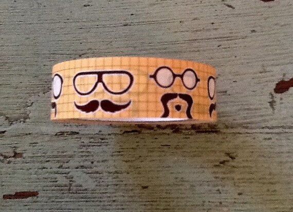Mustache and Glasses Washi Tape. Mustaches Washi Tape. | Etsy