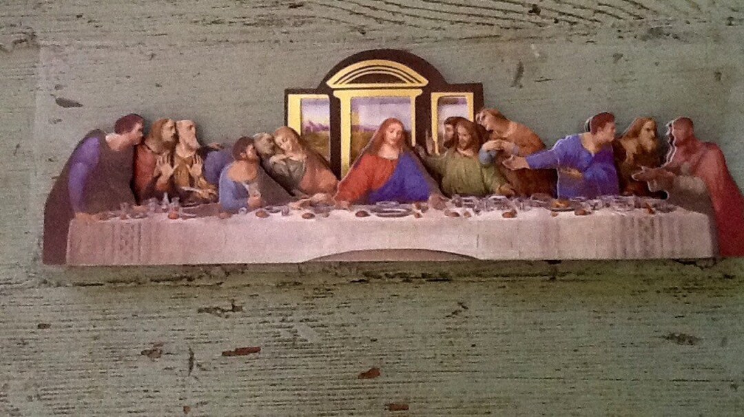 3D the Last Supper Sticker Decal. Scrapbook Sticker. Religious - Etsy