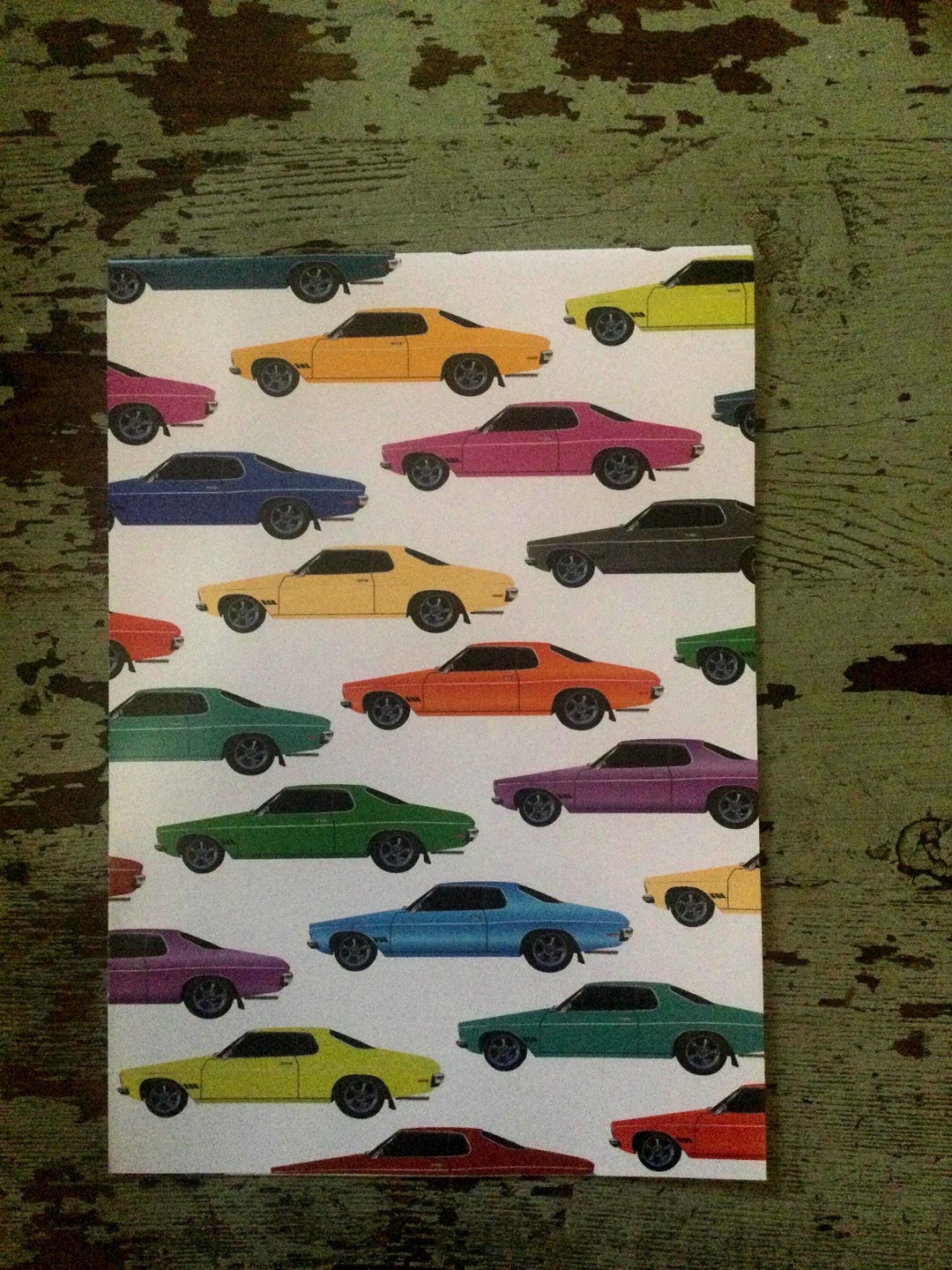 Muscle Cars Wrapping Paper. Cars Folded Wrapping Paper. Muscle Cars ...