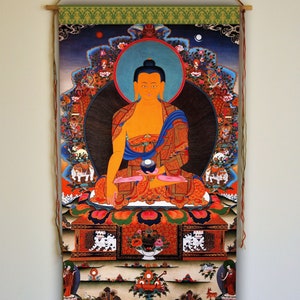 Buddha Painting Tibetan Thanka Wall Hanging Shakyamuni - Etsy
