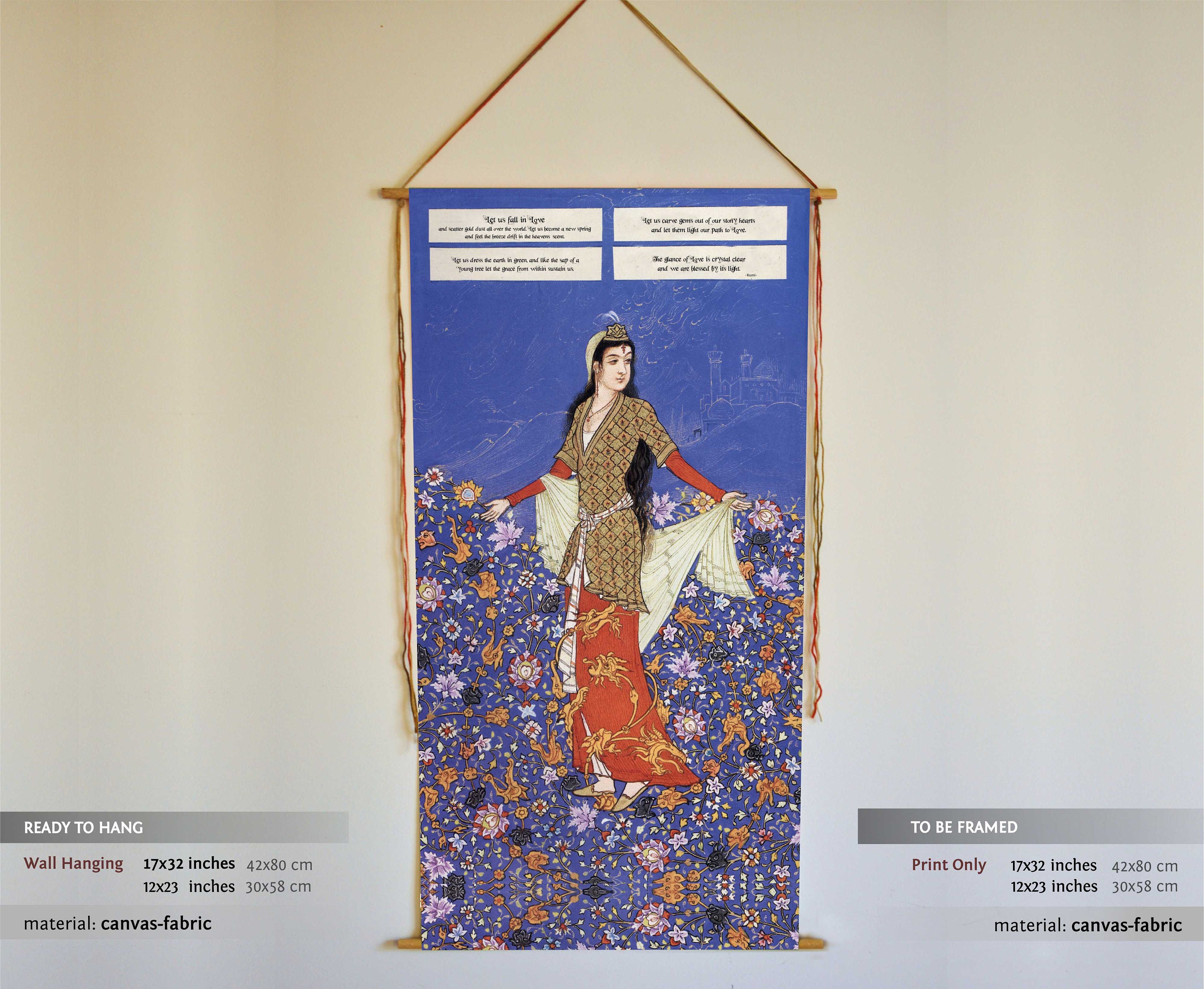 Rumi Persian Art Rumi on Love Persian Painting Rumi - Etsy Canada