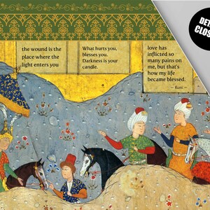 Dervish Painting, Rumi, Sufi Painting, Persian Wall Art, Arabic ...