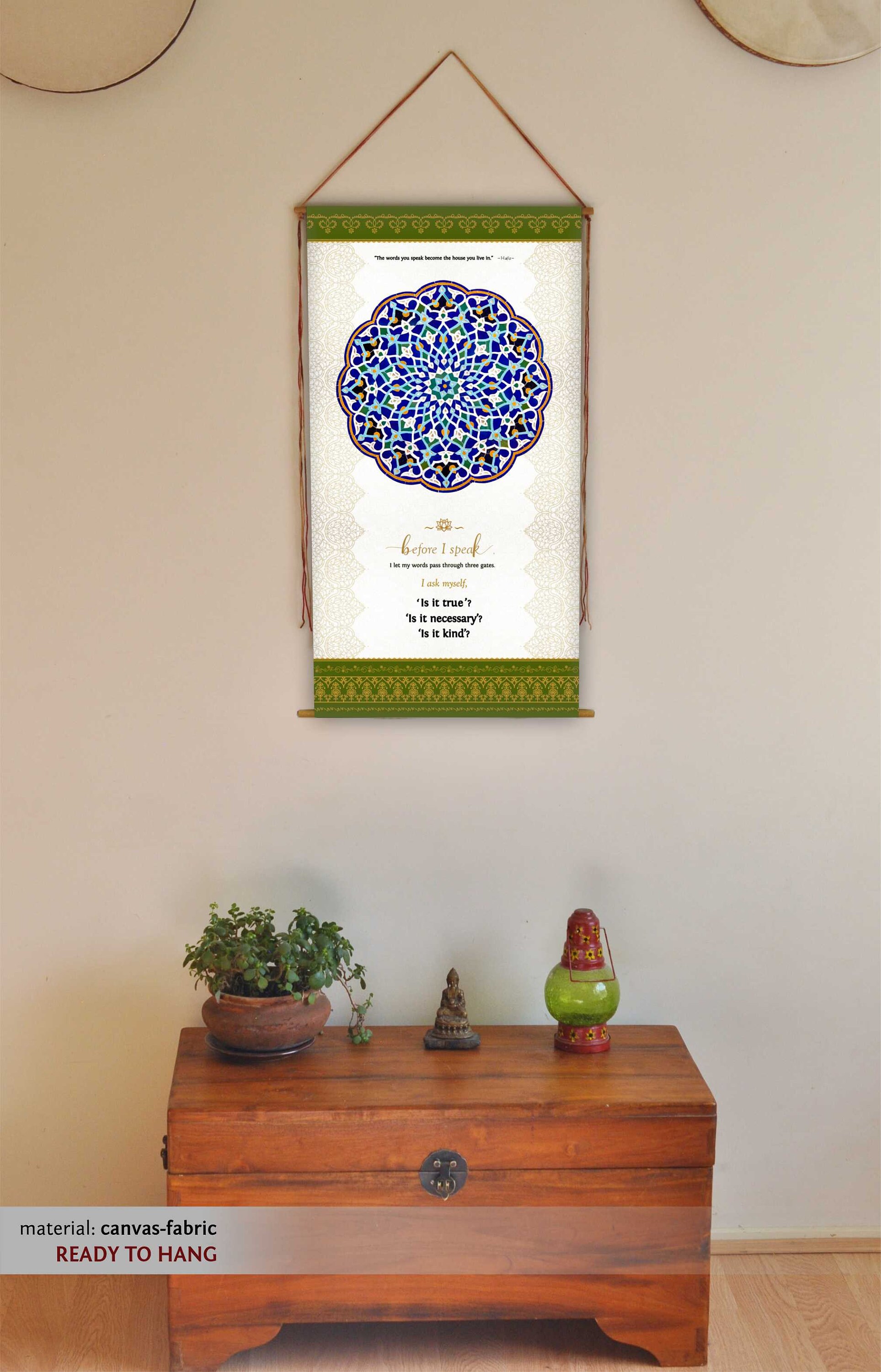 Hafiz the Words You Speak Hafiz Wall Hanging Inspirational - Etsy