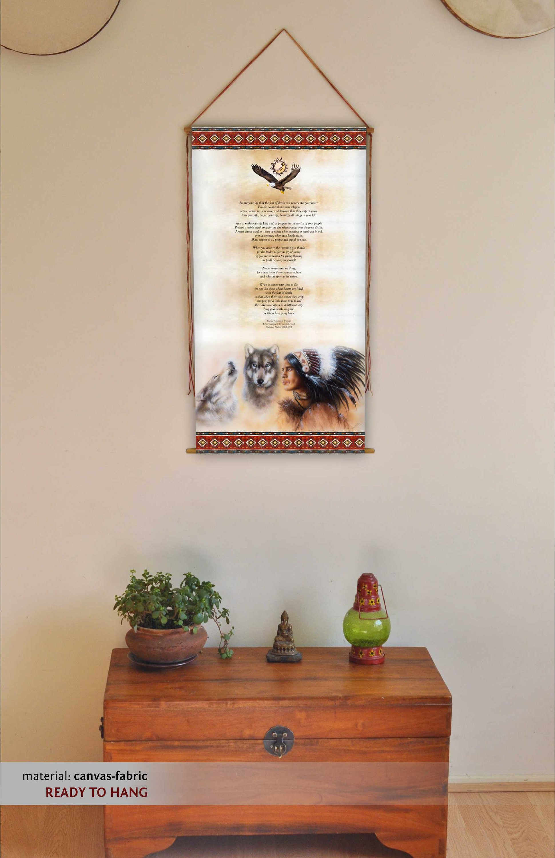 Native Americans Wall Art Wall Hanging Eagle Painting - Etsy