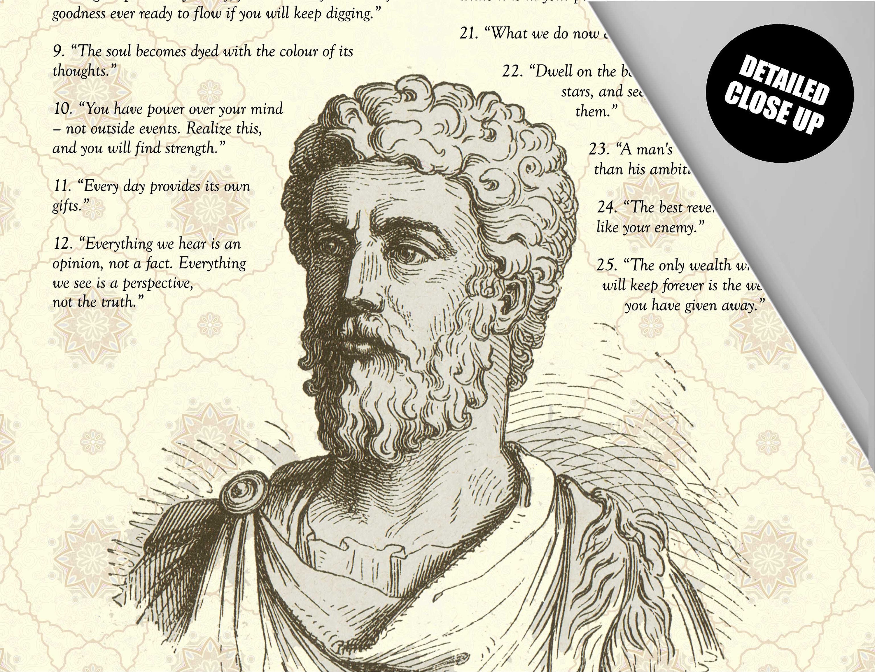 Marcus Aurelius Wall Art Wall Hanging Marcus Aurelius Print - Etsy
