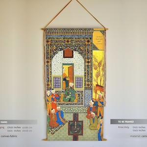 Persian Art, Persian Painting, Wall Hanging, Love Gifts, Middle Eastern ...