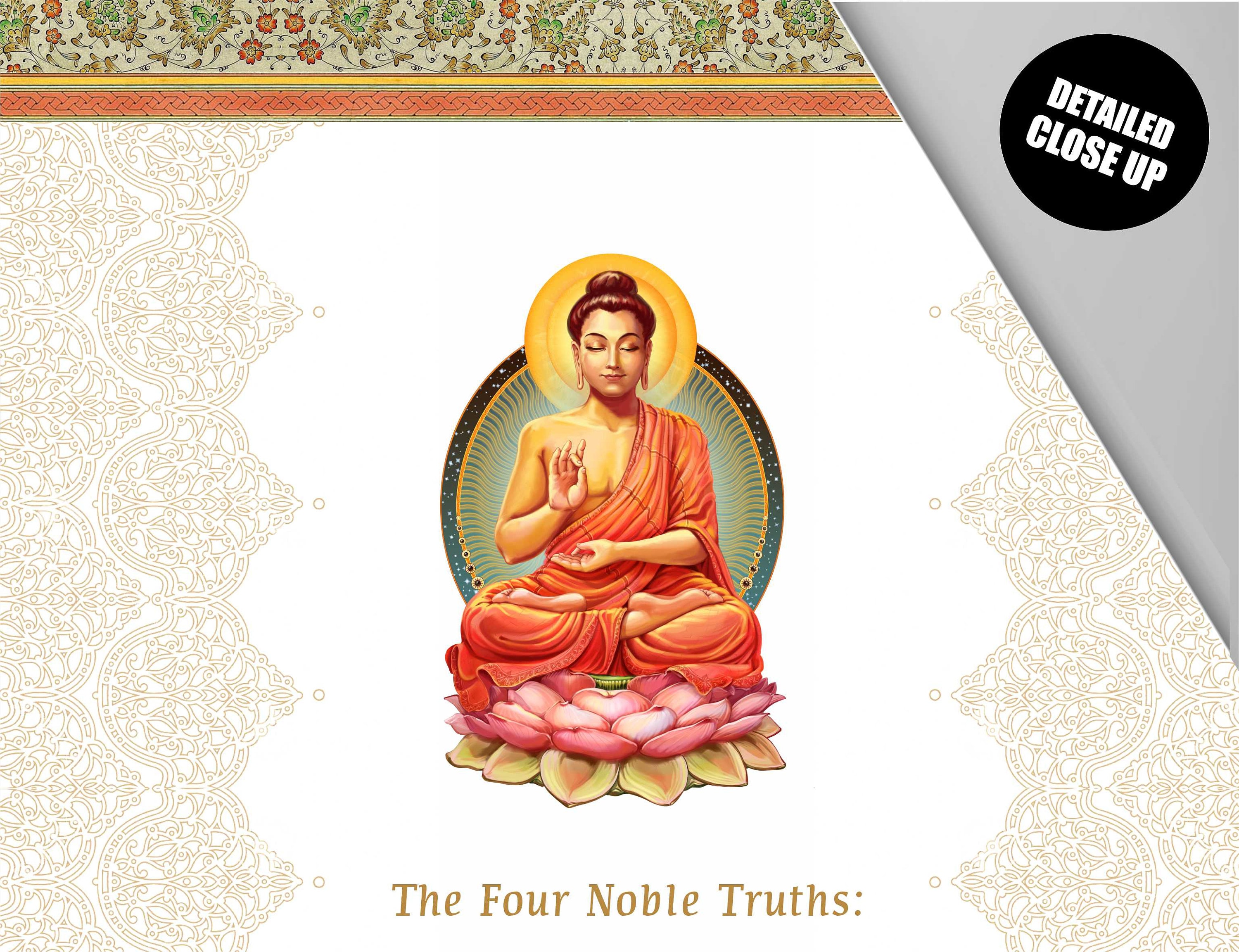 The Four Noble Truths, the Eightfold Path, Wall Hanging, Buddhist Wall ...