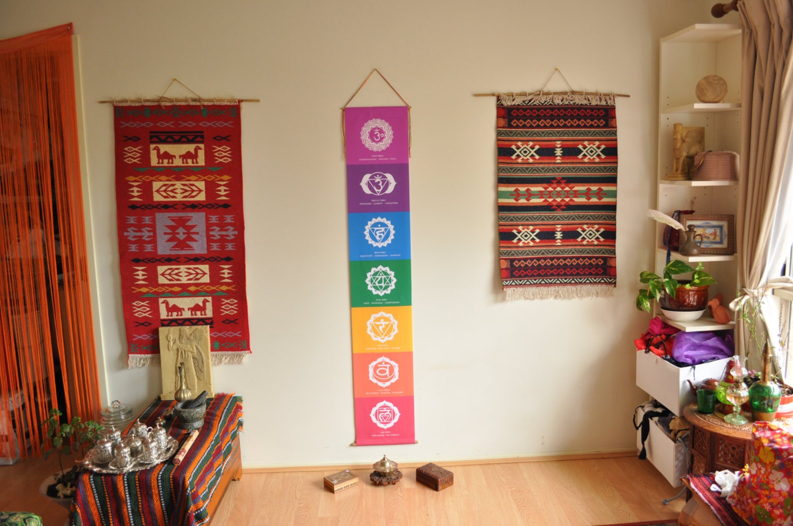 Chakra Wall Hanging Chakra Banner Chakra Wall Art Yoga - Etsy