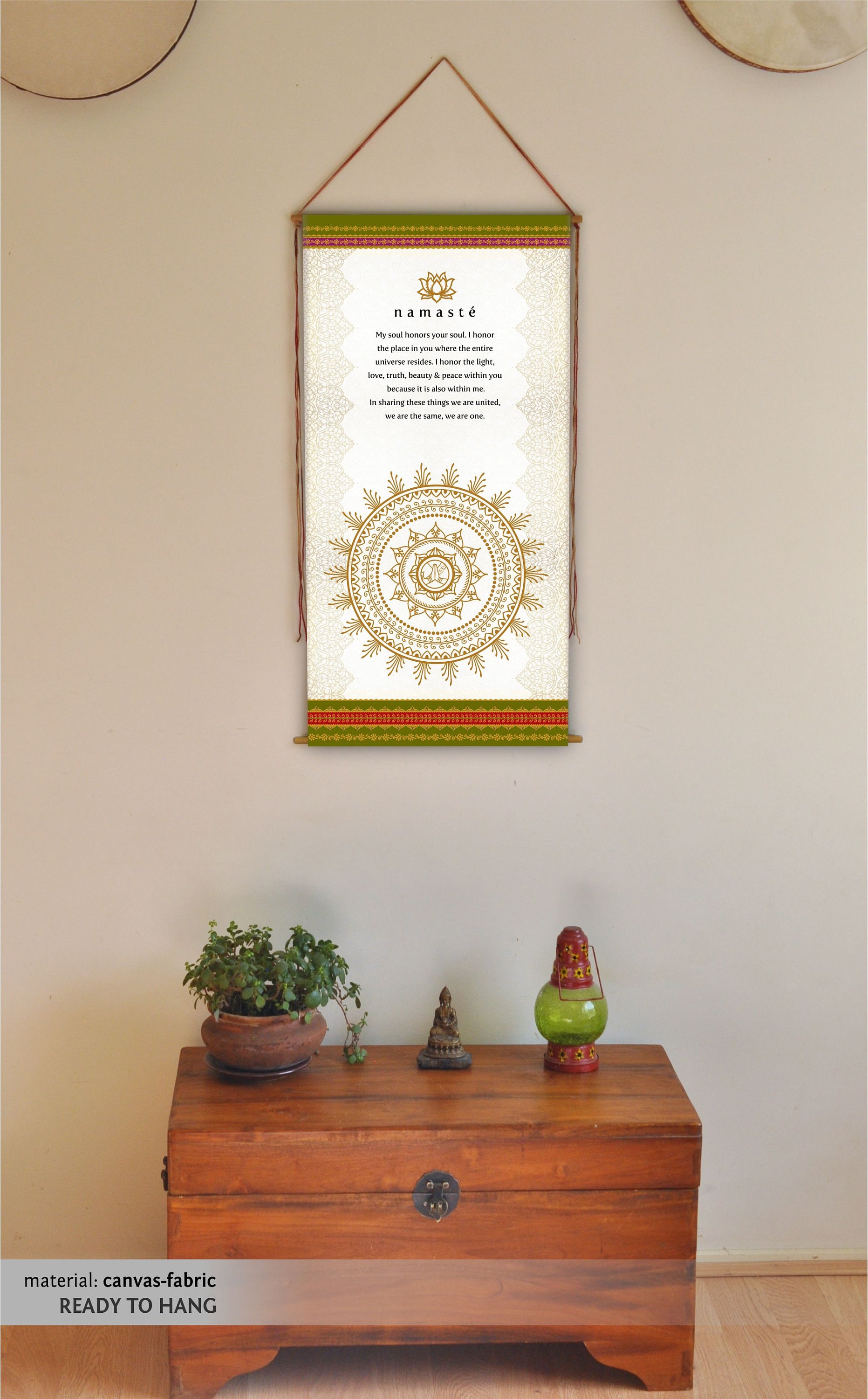 Namaste Wall Art Wall Hanging Namaste Definition Print - Etsy