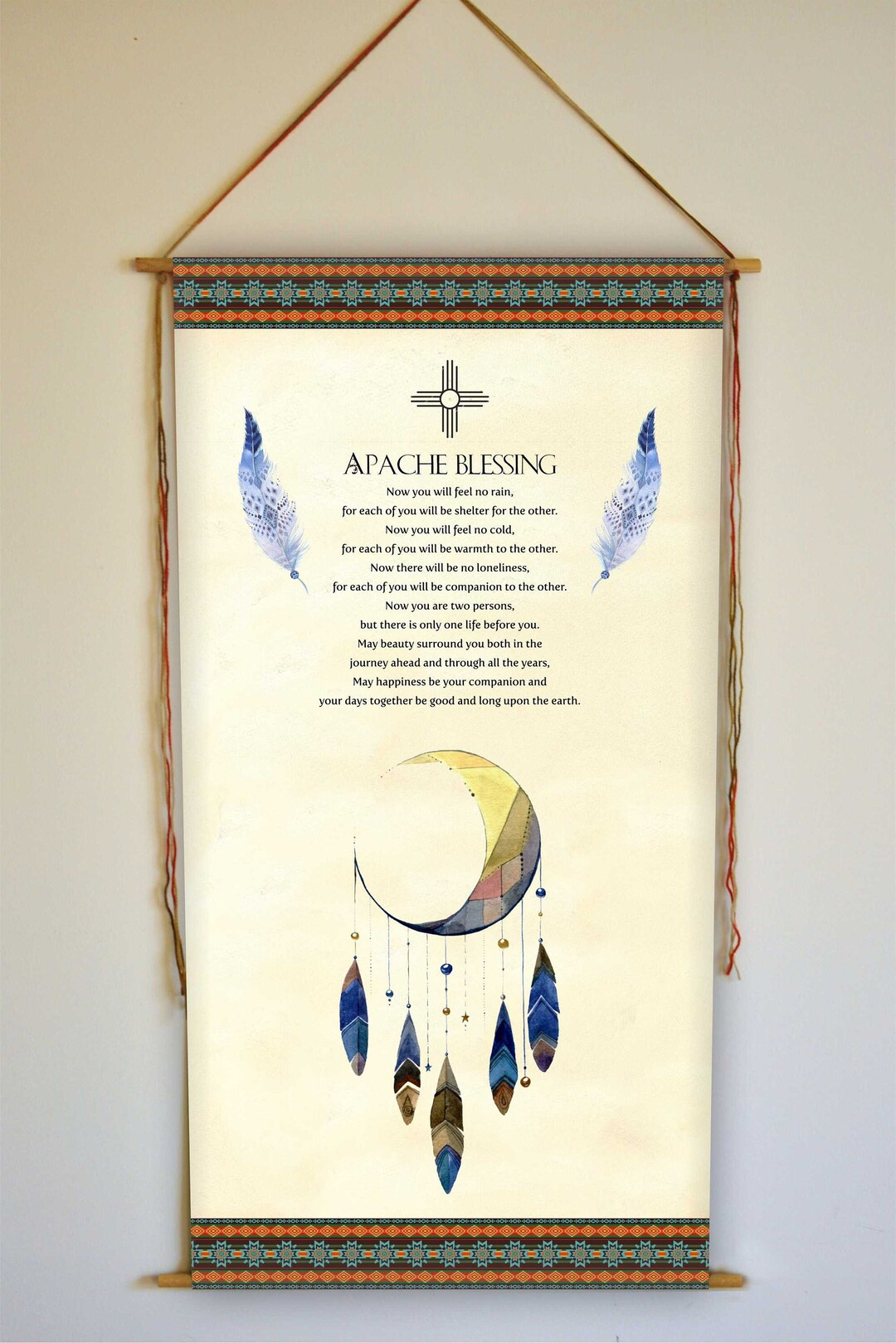 Apache Blessing, Wedding Gift, Native American, Now You Will Feel No ...