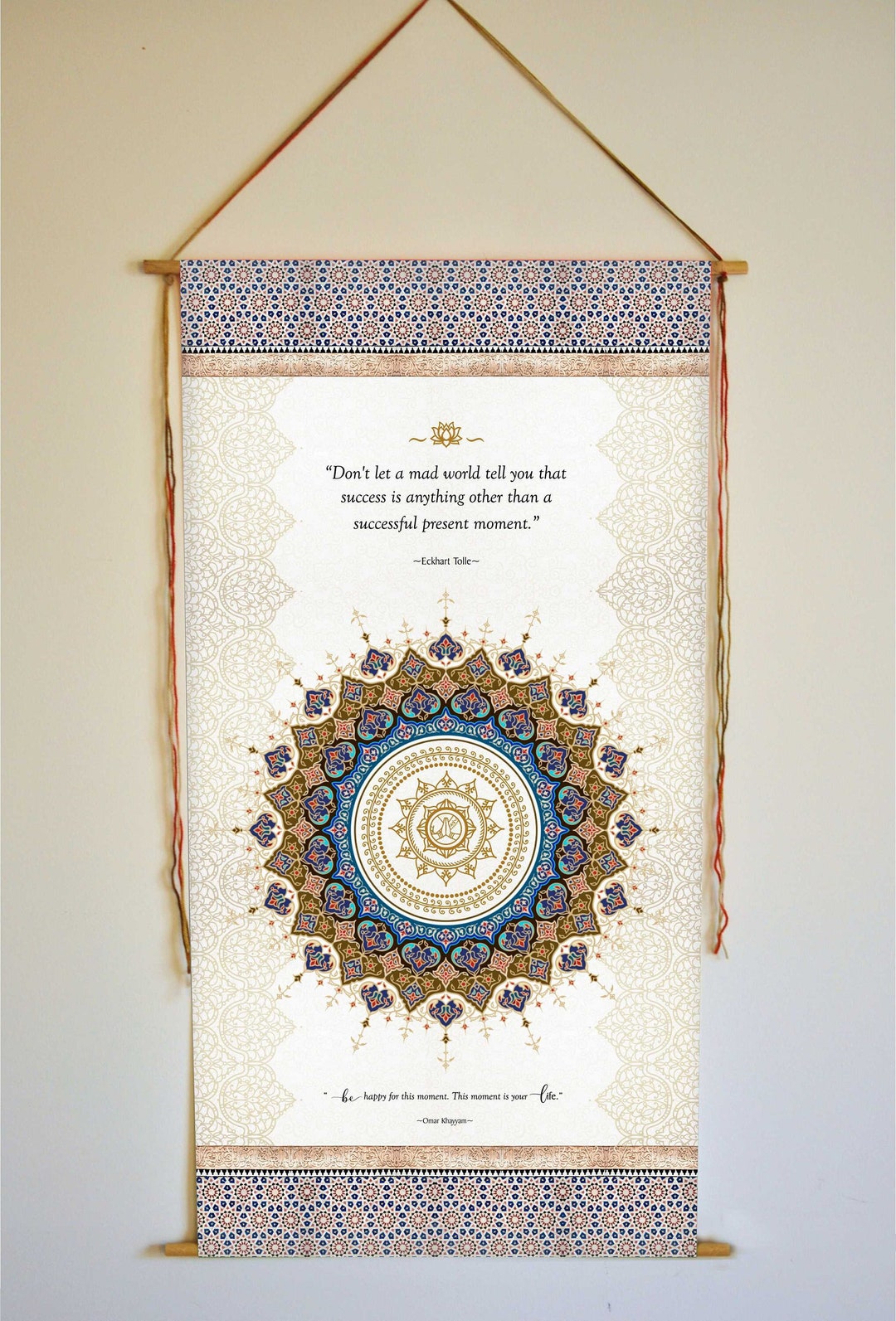 Eckhart Tolle Quote Wall Hanging: Inspirational Art Print - Etsy