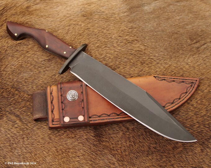 Tercio Conquistador; Full-tang Hand-ground 10" Bowie W/ Walnut Grips ...
