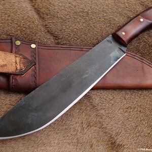 Bushcraft Bolo Knife, Hand-forged and USA Made by Blackheart Forge ...