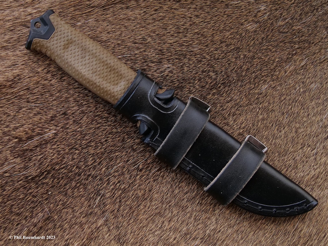 Handmade Leather Scout Carry Sheath for Gerber Strongarm Knife - Etsy
