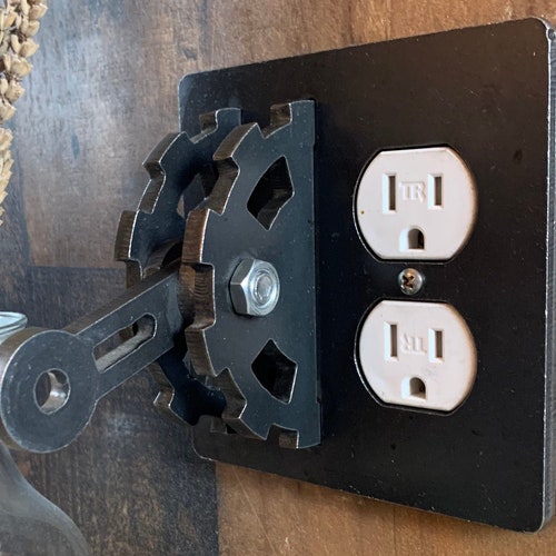 Gear Light Switch Cover With Lever and Outlet. Steampunk - Etsy