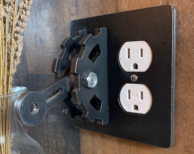 Gear Light Switch Cover With Lever and Outlet. Steampunk - Etsy