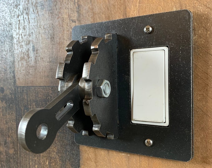 Industrial Steampunk Light Switch Plate With Rocker or Dimmer - Etsy