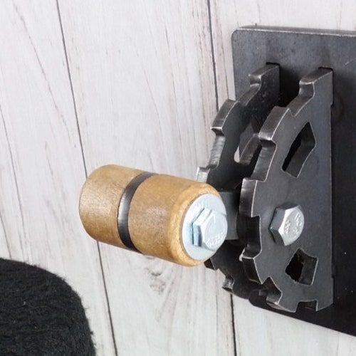 Gear Shaped Double Light Switch Cover With Wooden Handles and | Etsy