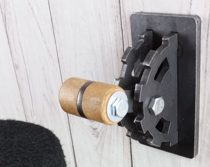 Steampunk Light Switch Cover With Wood Handle & Cutouts - Etsy