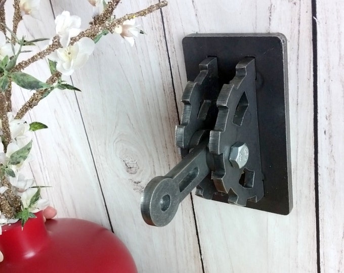 Steampunk Light Switch Cover With Lever / Gear / Steel / - Etsy