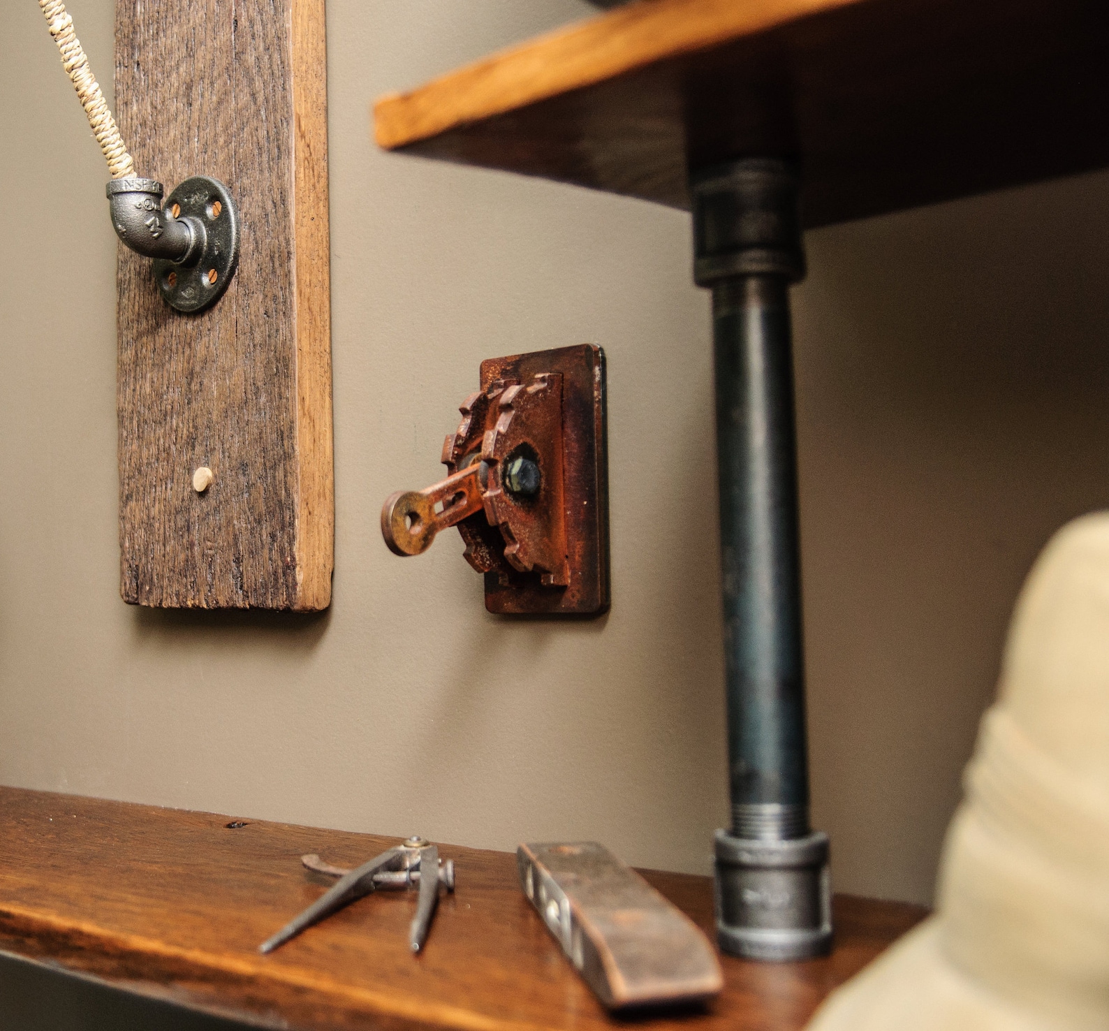 Steampunk Light Switch Cover With Lever / Gear / Steel / Functional ...