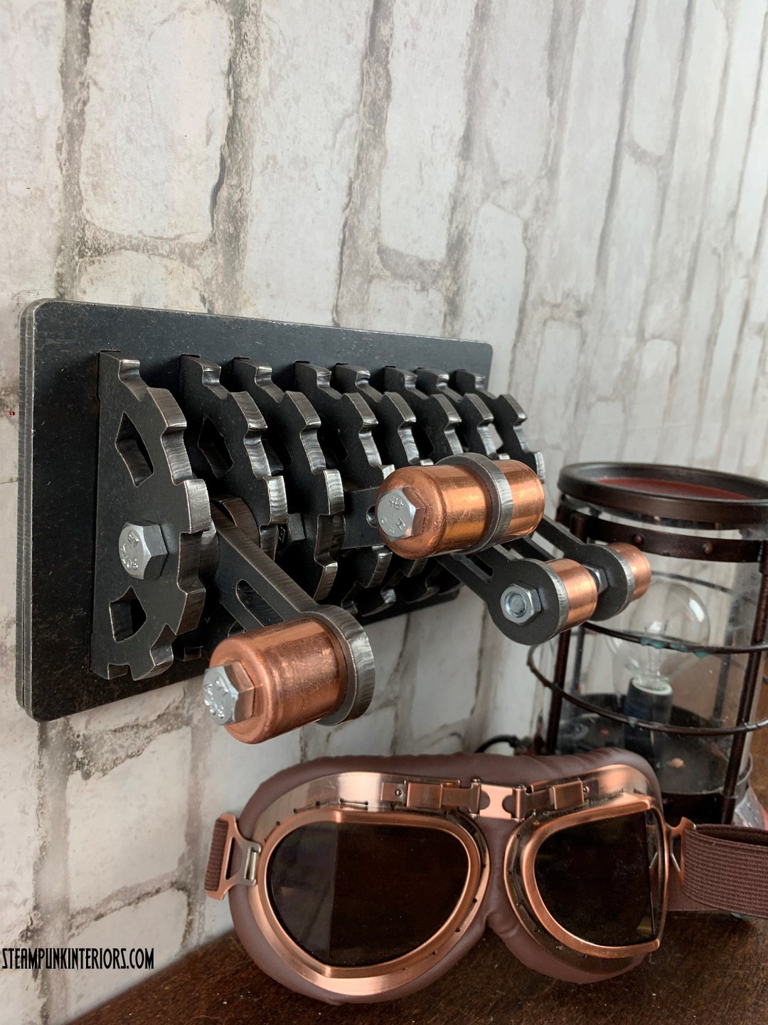 Steampunk Industrial Quadruple-gang Light Switch Cover W/ Cutouts in ...
