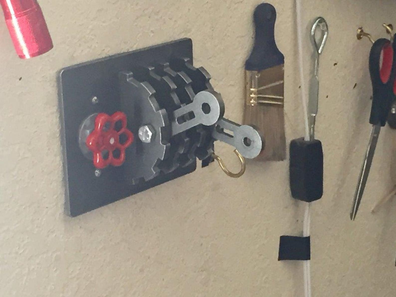 Industrial Triple-Gang Light Switch Cover with Dimmer Sillcock | Etsy