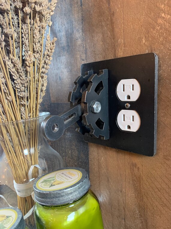 Gear Light Switch Cover with Lever and Outlet. Steampunk | Etsy