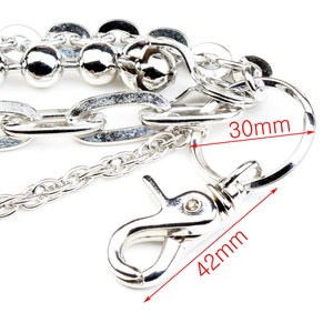 Doublek Iron Cross Pendant Key Jean Wallet Chain 21 - Etsy